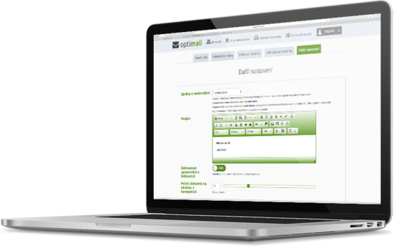 Optimail – Aplikace pro e-mail marketing